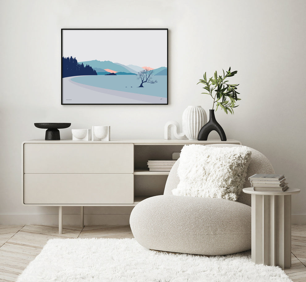 That Wanaka Tree New Zealand Art Print – Bridget Hall Design